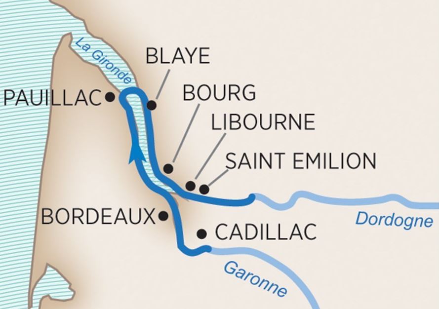 Bordeaux Map - Wines of Dry Creek Valley